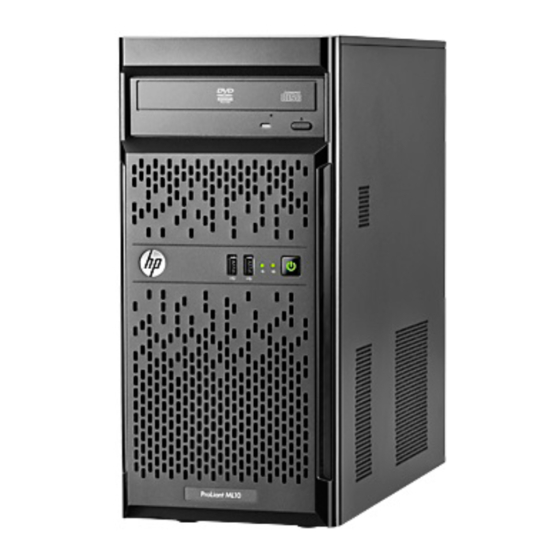 HP PROLIANT ML10 SPECIFICATION Pdf Download | ManualsLib