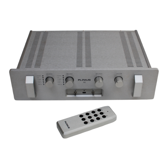 PLINIUS M16 INSTRUCTION MANUAL Pdf Download | ManualsLib