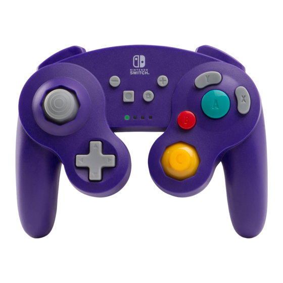 POWERA WIRELESS CONTROLLER GAMECUBE STYLE CONTROLLER USER MANUAL ...