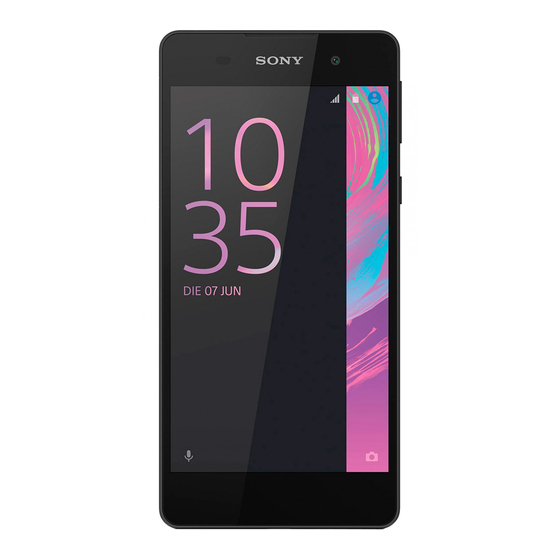 SONY XPERIA E5 USER MANUAL Pdf Download | ManualsLib
