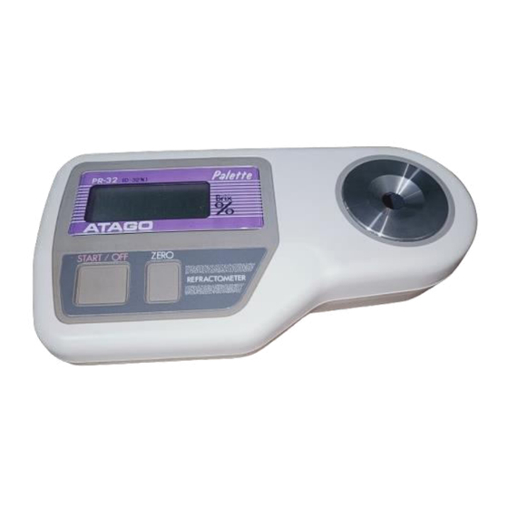 ATAGO PALETTE PR-32 INSTRUCTION MANUAL Pdf Download | ManualsLib