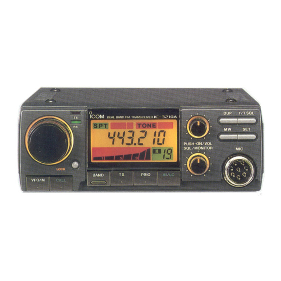 ICOM IC-3210A INSTRUCTION MANUAL Pdf Download | ManualsLib