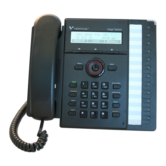 VERTICAL EDGE 8000 SPECIFICATION Pdf Download | ManualsLib