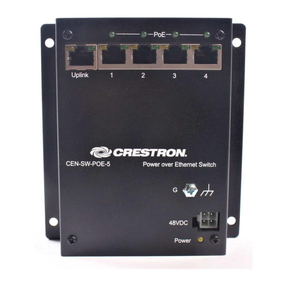 CRESTRON CEN-SW-POE-5 INSTALLATION MANUAL Pdf Download | ManualsLib