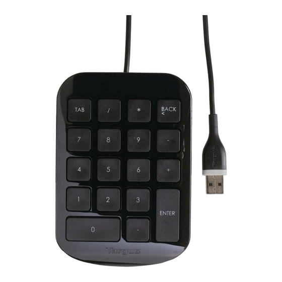 TARGUS WIRELESS NUMERIC USER MANUAL Pdf Download | ManualsLib