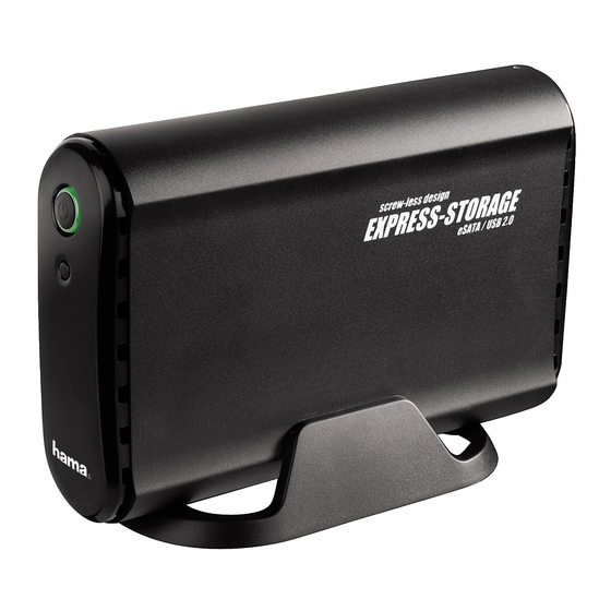 HAMA EXPRESS STORAGE 3.5" HARD DISK ENCLOSURE OPERATING INSTRUCTION Pdf ...