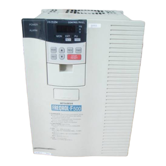 MITSUBISHI FR-F500 INSTRUCTION MANUAL Pdf Download | ManualsLib