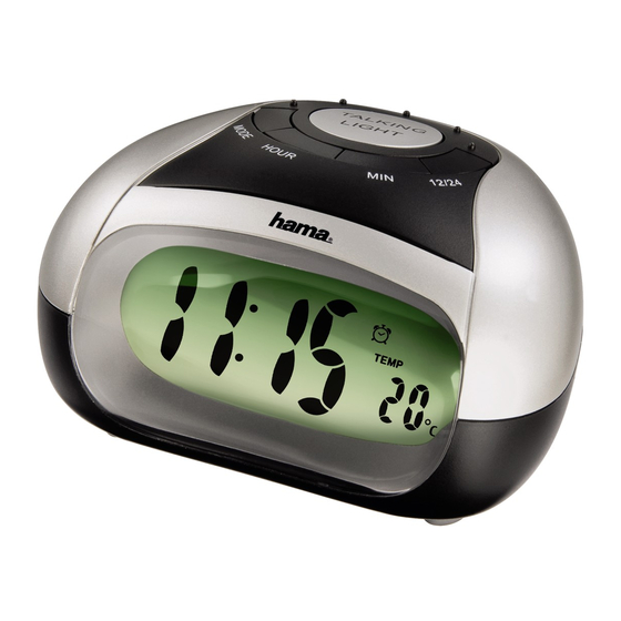 HAMA TC600 OPERATING INSTRUCTIONS MANUAL Pdf Download | ManualsLib