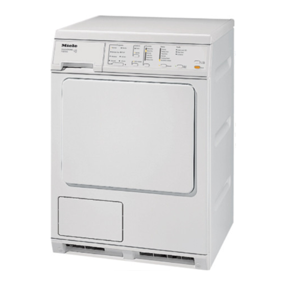 MIELE T 8003 DIMENSION MANUAL Pdf Download | ManualsLib