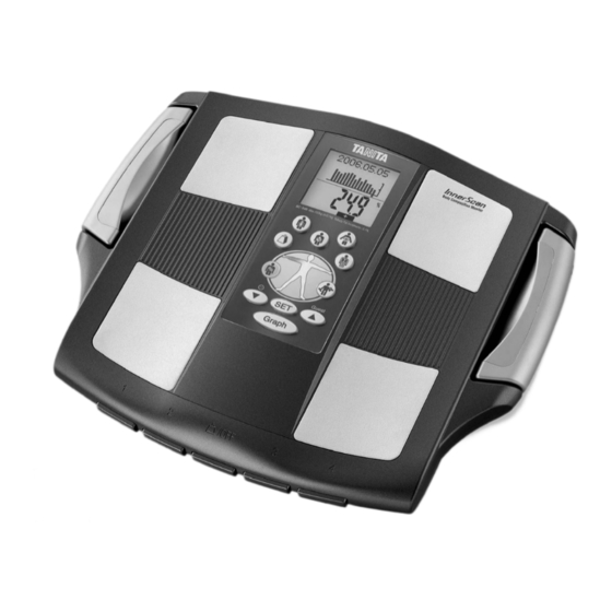 TANITA INNERSCAN BC 545 INSTRUCTION MANUAL Pdf Download | ManualsLib