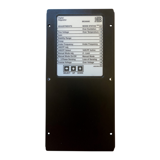 BASLER BE2000E INSTRUCTION MANUAL Pdf Download | ManualsLib