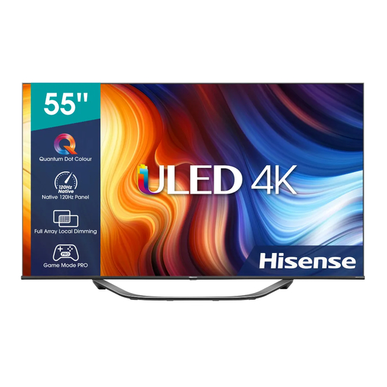 HISENSE 55U7HQ USER MANUAL Pdf Download | ManualsLib