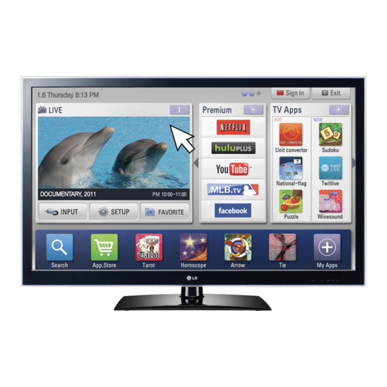 LG 47LW5600 LCD TV SPECIFICATIONS | ManualsLib