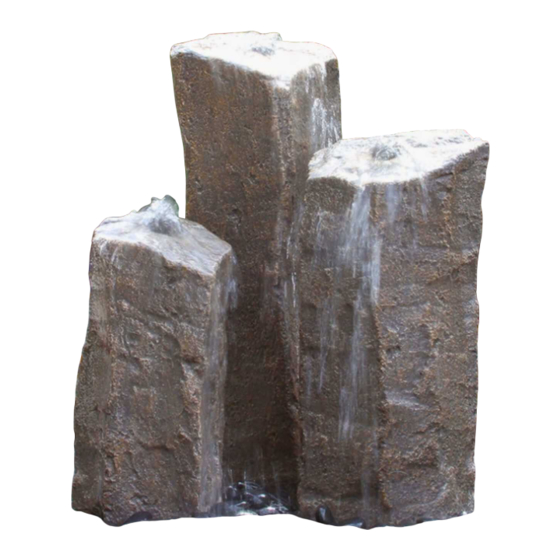 BLUE THUMB DIY HANDCRAFTED ROCK FOUNTAIN KITS INSTALLATION MANUAL Pdf ...