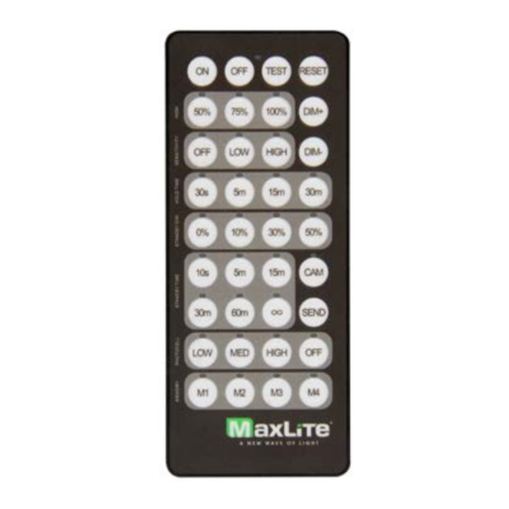 MAXLITE C-MAX CN-REMOTE QUICK START MANUAL Pdf Download | ManualsLib