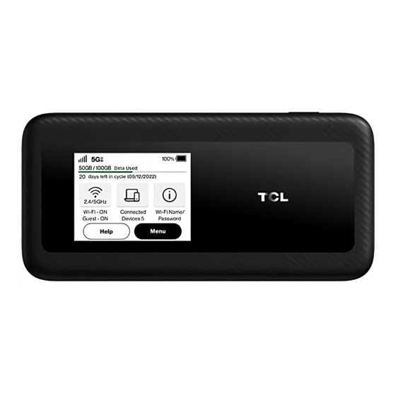 TCL VERIZON LINKZONE 5G UW USER MANUAL Pdf Download | ManualsLib