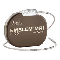 BOSTON SCIENTIFIC EMBLEM S-ICD USER MANUAL Pdf Download | ManualsLib