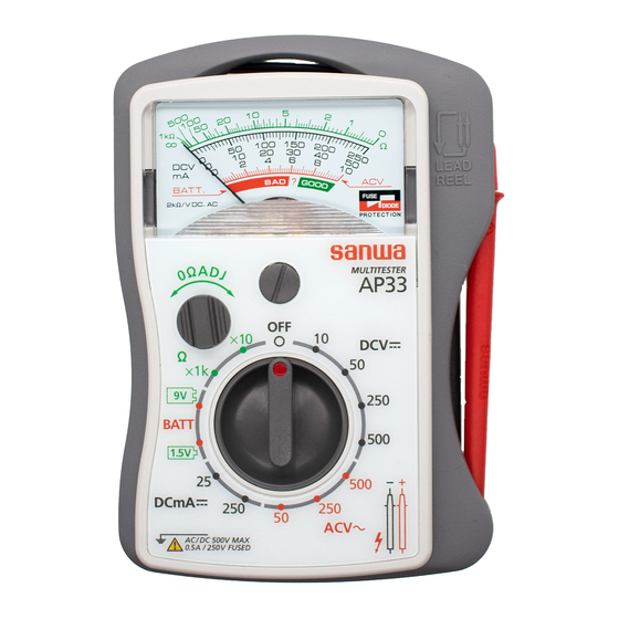 SANWA AP33 INSTRUCTION MANUAL Pdf Download | ManualsLib