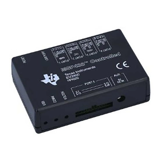 TEXAS INSTRUMENTS EV2400 USER MANUAL Pdf Download | ManualsLib