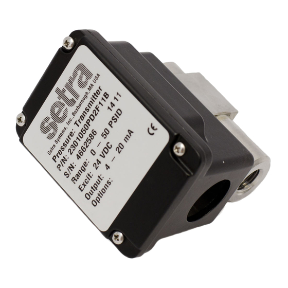 SETRA SYSTEMS 230 INSTALLATION MANUAL Pdf Download | ManualsLib