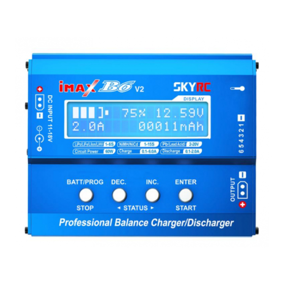 SKYRC IMAX B6 V2 INSTRUCTION MANUAL Pdf Download | ManualsLib