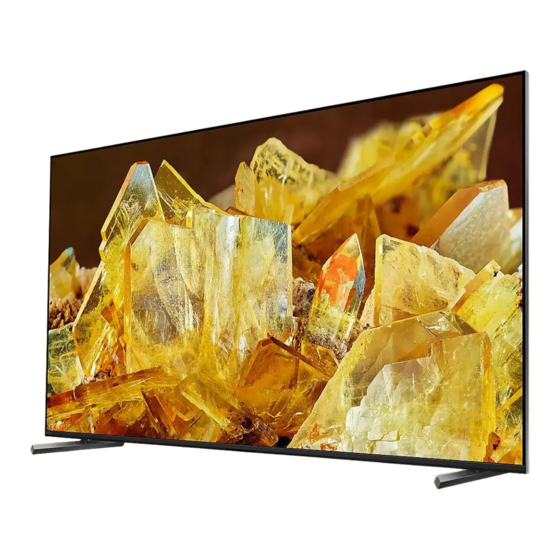 SONY XR-75X90L REFERENCE MANUAL Pdf Download | ManualsLib