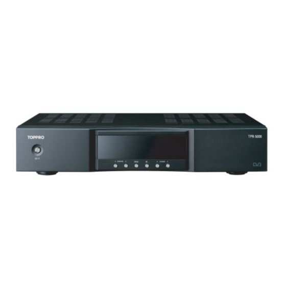 User Manuals: Toppro TPR-5000 DVR PVR Receiver