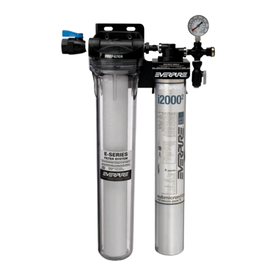 EVERPURE INSURICE SINGLE SYSTEM PF-I2000 SPECIFICATION SHEET Pdf ...