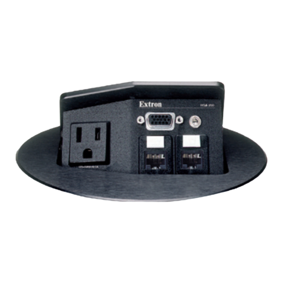 EXTRON ELECTRONICS HIDEAWAY HSA 200C SERIES SPECIFICATION SHEET Pdf ...