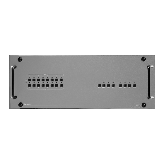 EXTRON ELECTRONICS MATRIX 200 USER MANUAL Pdf Download | ManualsLib