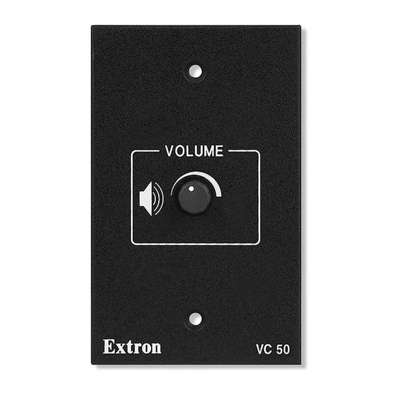 EXTRON ELECTRONICS VC 50 USER MANUAL Pdf Download | ManualsLib