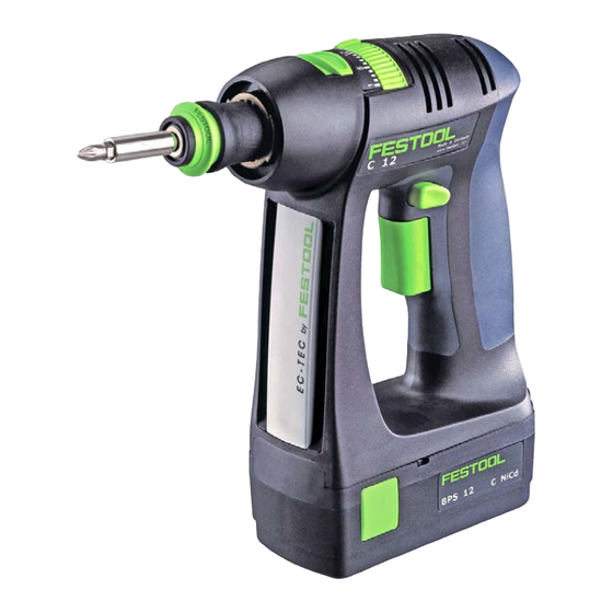 FESTOOL C12 EC-TEC REVIEW MANUAL Pdf Download | ManualsLib