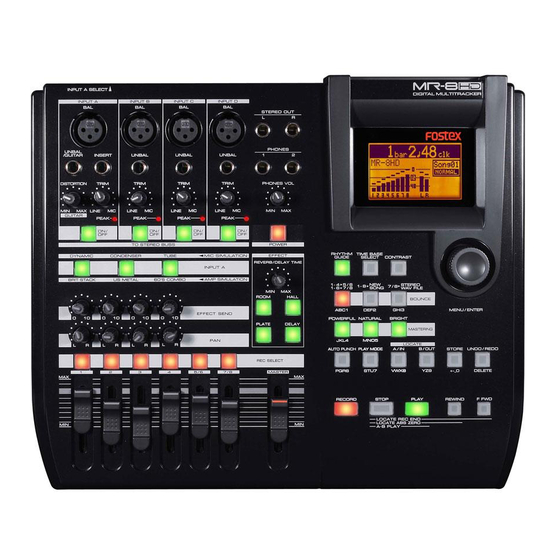 FOSTEX MR-8CD OWNER'S MANUAL Pdf Download | ManualsLib
