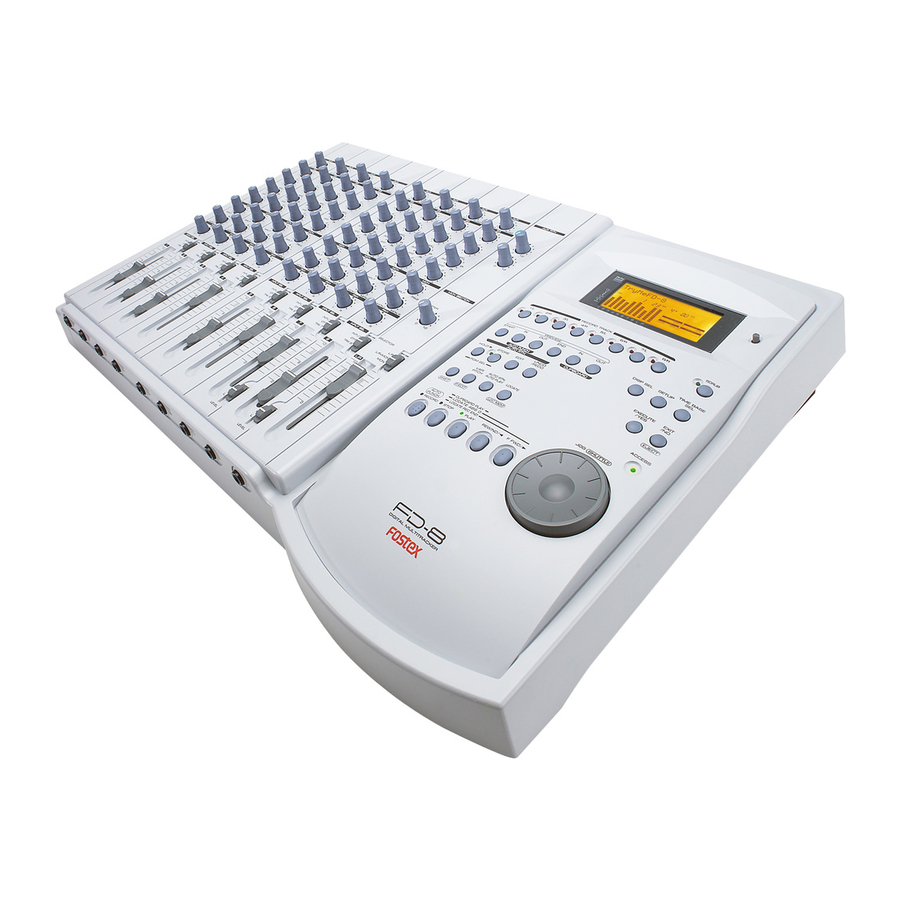 FOSTEX DIGITAL MULTITRACKER FD-8 QUICK OPERATION MANUAL Pdf Download ...