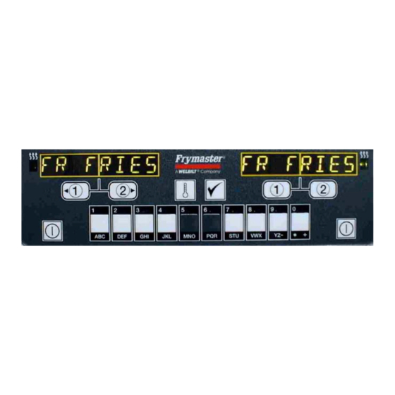 FRYMASTER M2000 USER MANUAL Pdf Download | ManualsLib