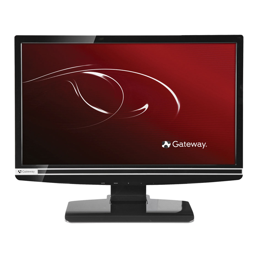 GATEWAY FHX2300 USER MANUAL Pdf Download | ManualsLib