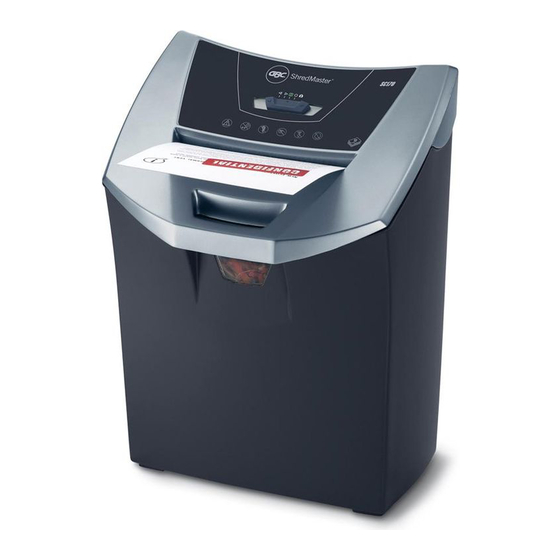 GBC SHREDMASTER CC175 INSTRUCTION MANUAL Pdf Download | ManualsLib