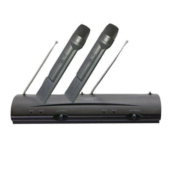 PYLE PRO PDWM2100 INSTRUCTION Pdf Download | ManualsLib