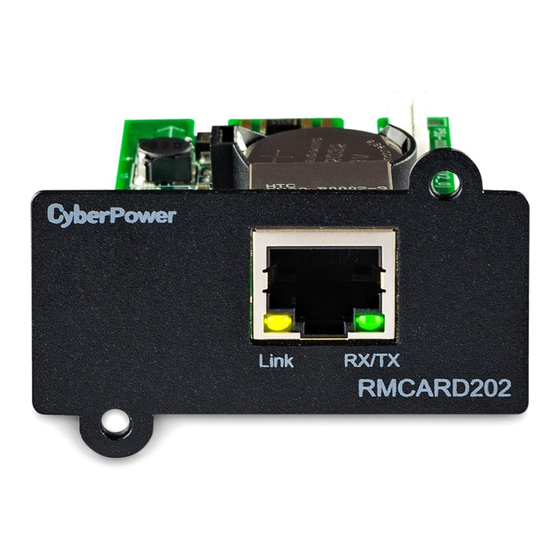 CYBERPOWER RMCARD202 USER MANUAL Pdf Download | ManualsLib