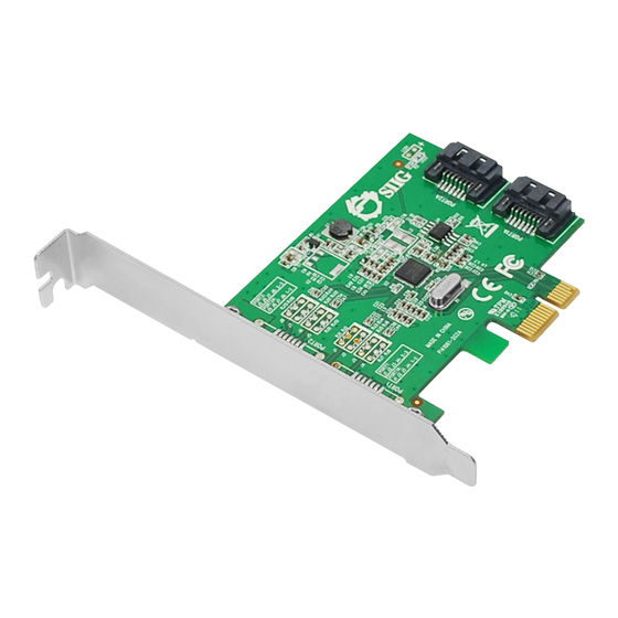 SIIG DP ESATA 6GB/S 2-PORT PCIE INSTALLATION MANUAL Pdf Download ...