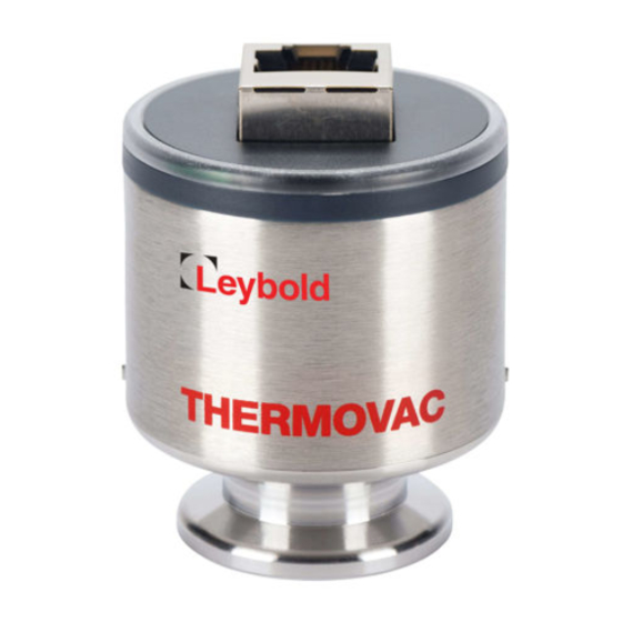 LEYBOLD THERMOVAC TTR 91 N OPERATING MANUAL Pdf Download | ManualsLib