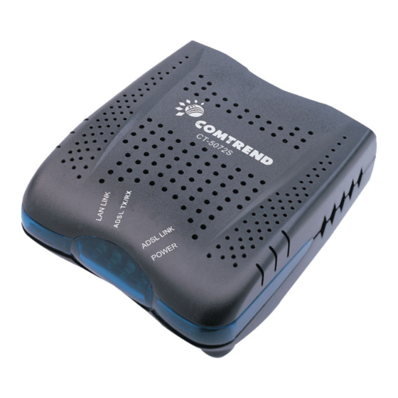 COMTREND CORPORATION CT-5072S USER MANUAL Pdf Download | ManualsLib