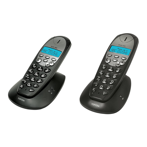 TOPCOM BUTLER 800 USER MANUAL Pdf Download | ManualsLib
