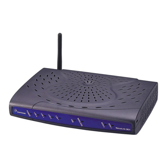 COMTREND CORPORATION NEXUSLINK 5631 USER MANUAL Pdf Download | ManualsLib