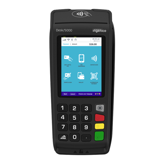 INGENICO DESK 5000 USER MANUAL Pdf Download | ManualsLib