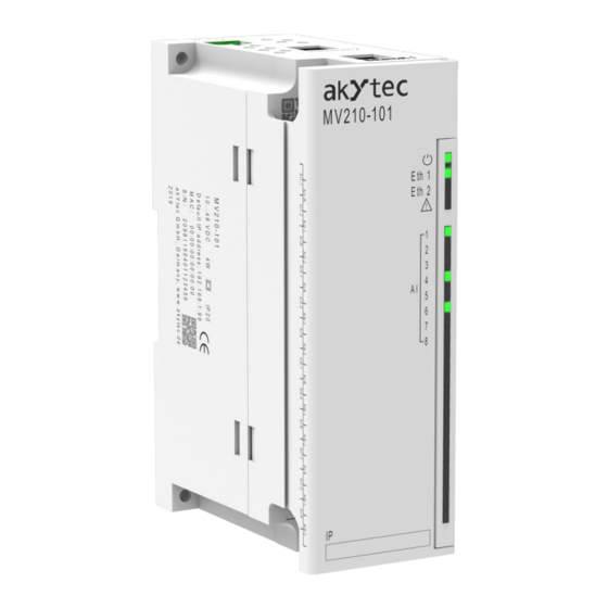 AKYTEC MV210-101 USER MANUAL Pdf Download | ManualsLib
