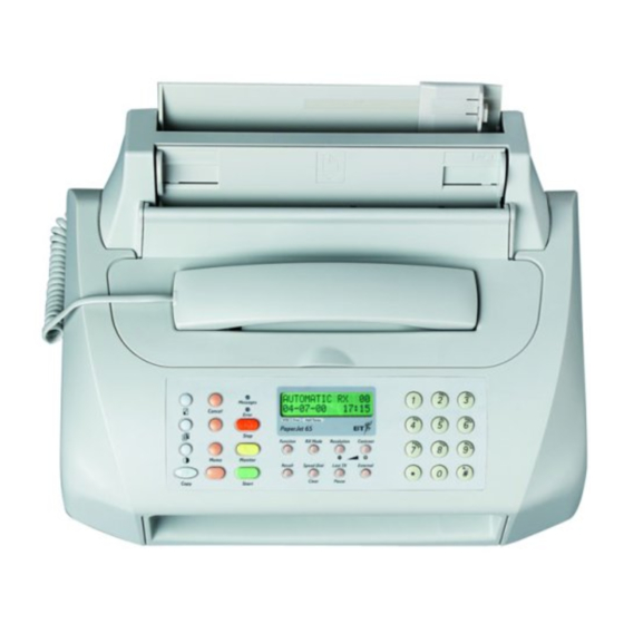 BT PAPERJET 55E PRINTING MANUAL Pdf Download | ManualsLib