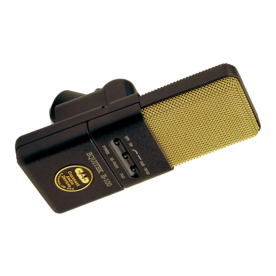 CAD E 100 SPECIFICATION AND USER MANUAL Pdf Download | ManualsLib