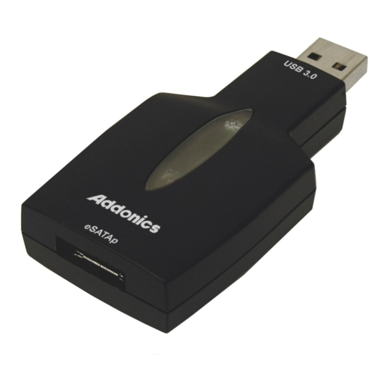 ADDONICS TECHNOLOGIES ADU3ESA USER MANUAL Pdf Download | ManualsLib