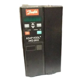 DANFOSS AKD 2800 QUICK SETUP MANUAL Pdf Download | ManualsLib